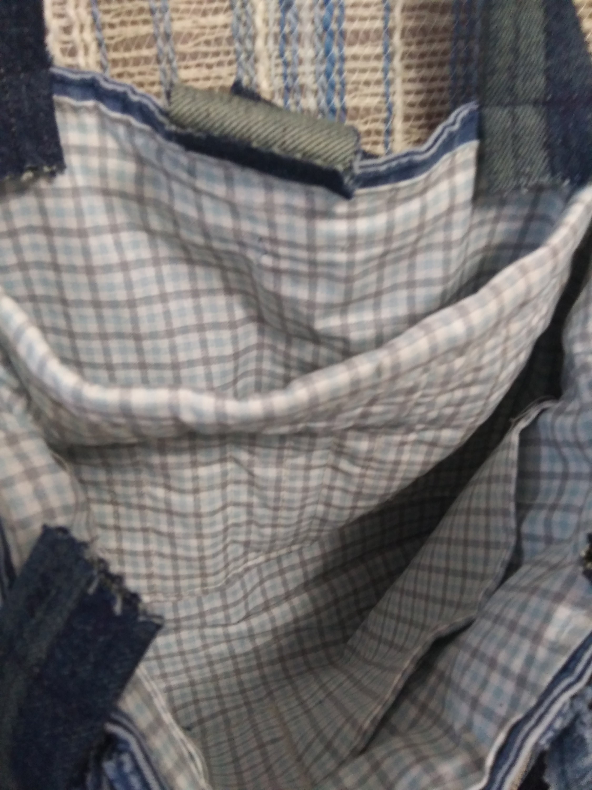 Handmade Denim Bag With Matching Accessory Pouch. - Etsy