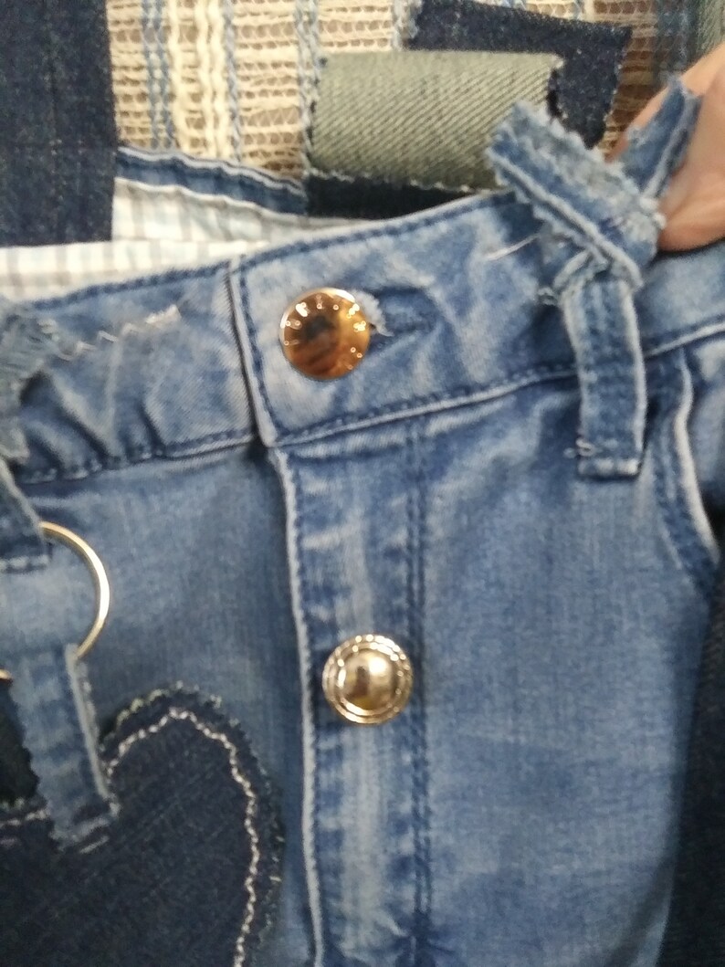 Handmade Denim Bag With Matching Accessory Pouch. - Etsy