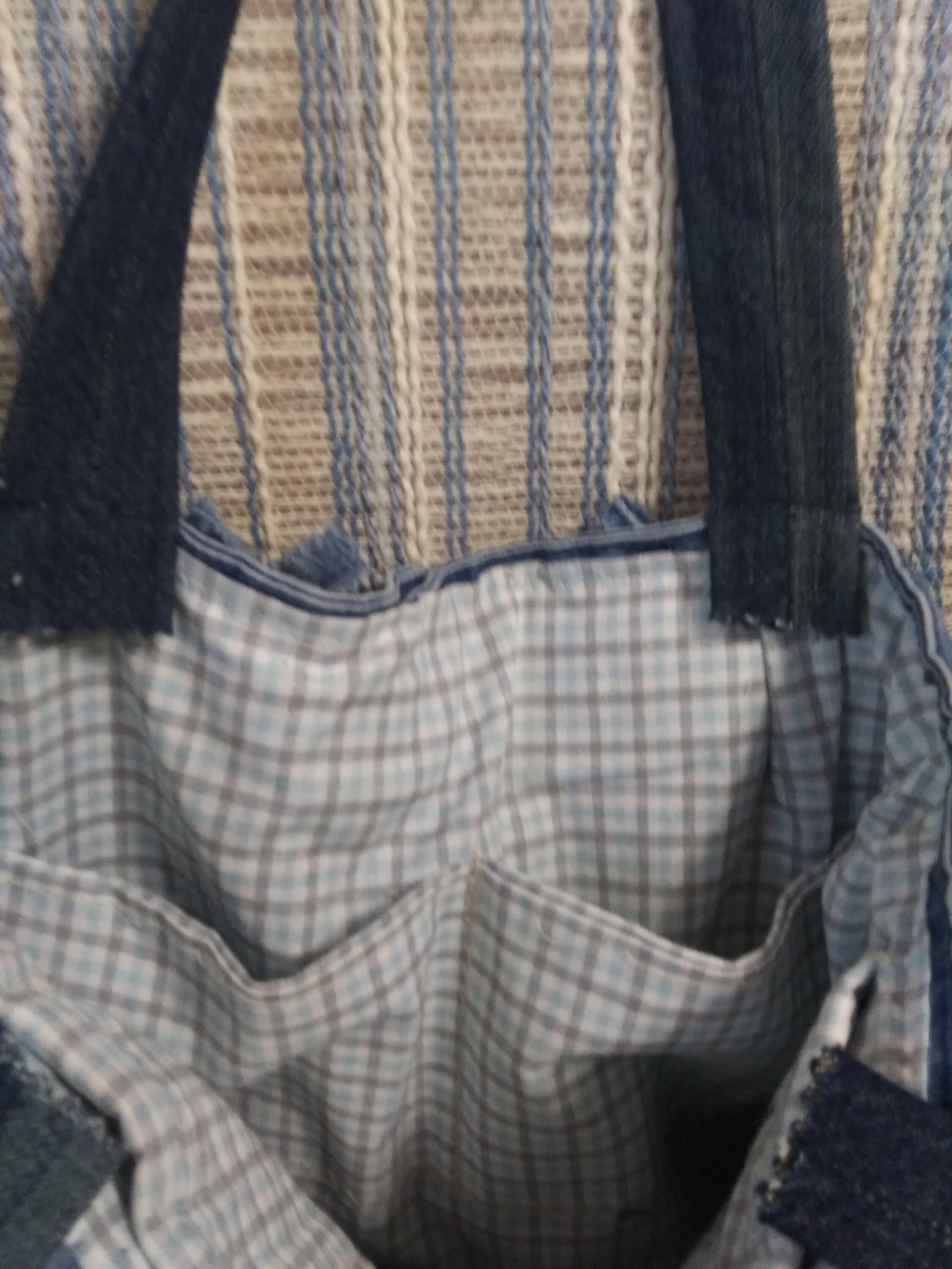 Handmade Denim Bag With Matching Accessory Pouch. - Etsy