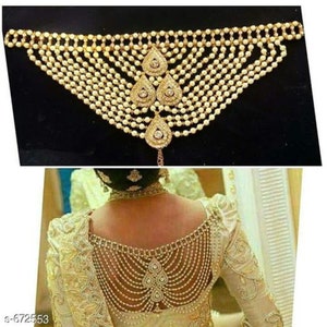 Traditional Sari Brooch, Indian Bollywood Designer White Color Gold ...