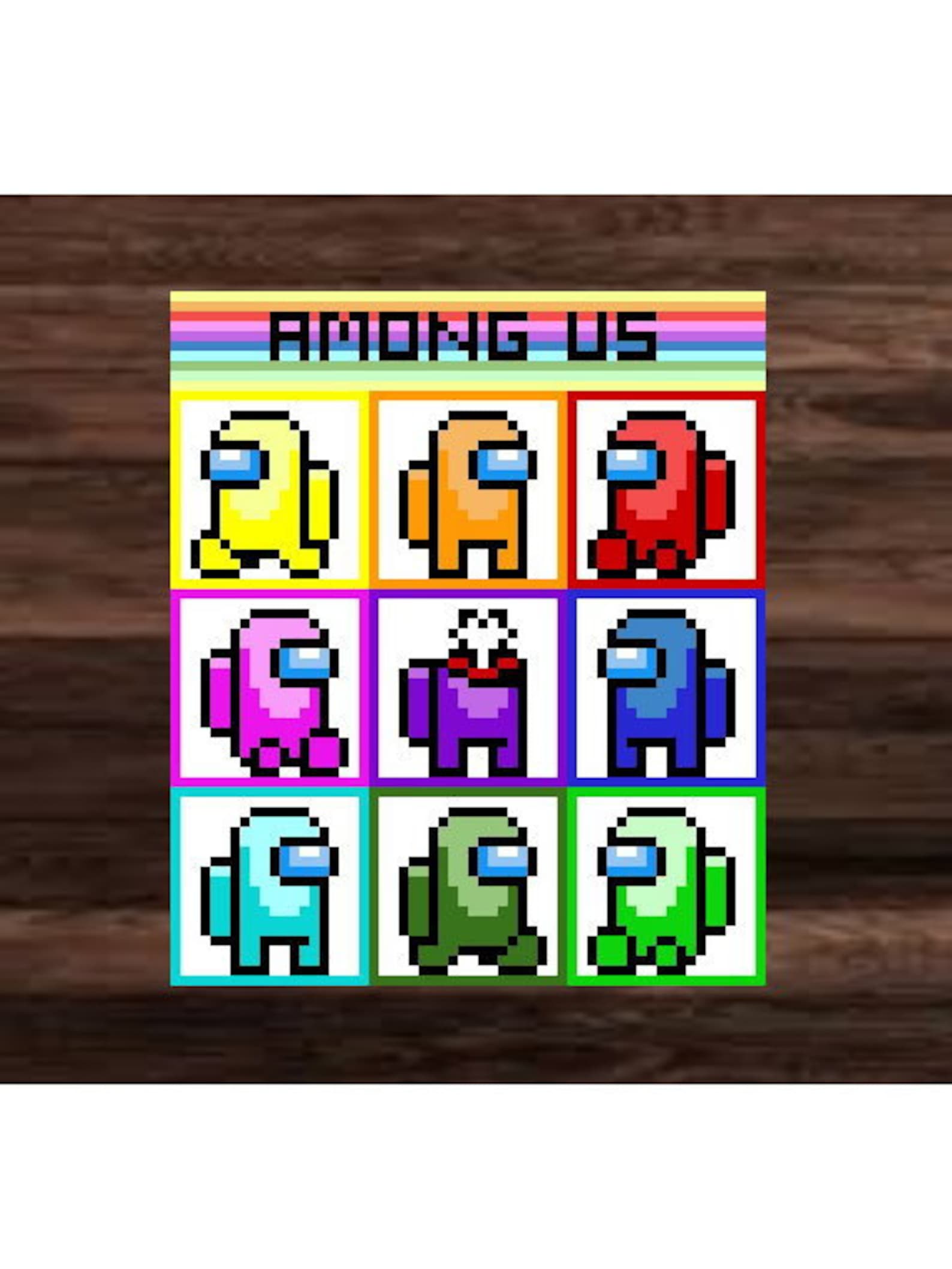 AMONG US - Inspired Graph for Blanket or Pillows, Sc, Written ...