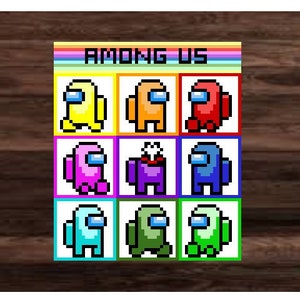 AMONG US - Inspired Graph for Blanket or Pillows, Sc, Written ...