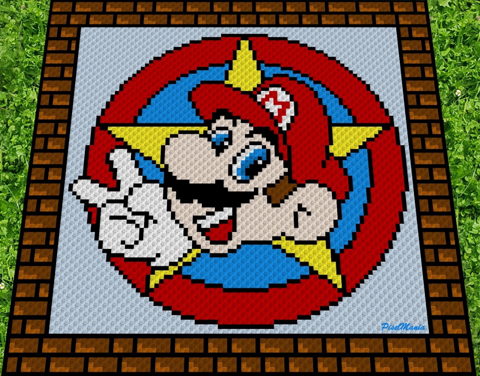 SUPER MARIO STAR - C2c Graph - Etsy