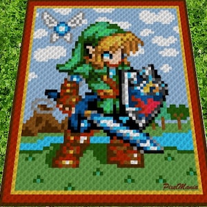 The Legend of Zelda Inspired Graph for Blanket, C2C, Written ...