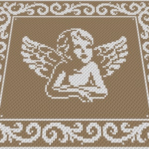 ANGEL - Graph for Crochet C2c Blanket, Written & Color Blocked ...