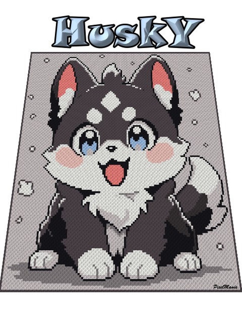 HUSKY - Graph for C2c Crochet Blanket - Etsy