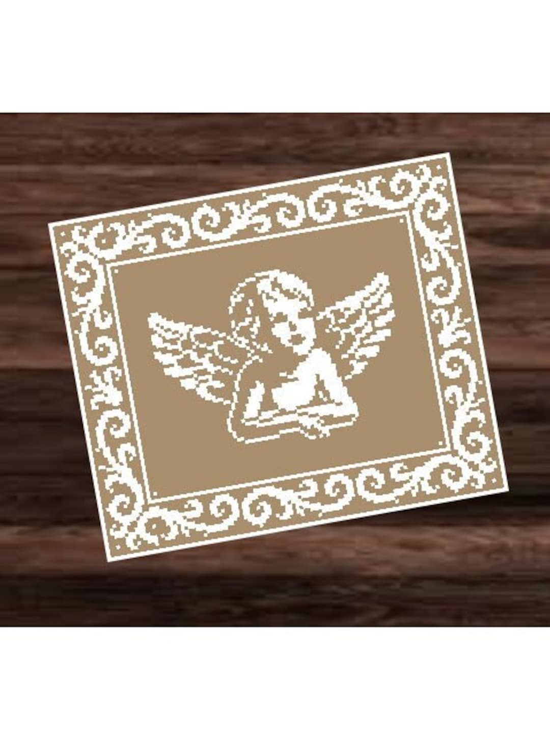 ANGEL - Graph for Crochet Sc Blanket, Written & Color Blocked ...