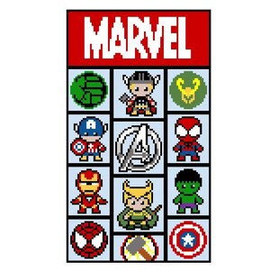 AVENGERS - C2C Graph for Crochet Blanket - Etsy