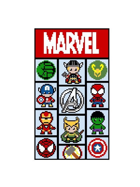 AVENGERS - C2C Graph for Crochet Blanket - Etsy