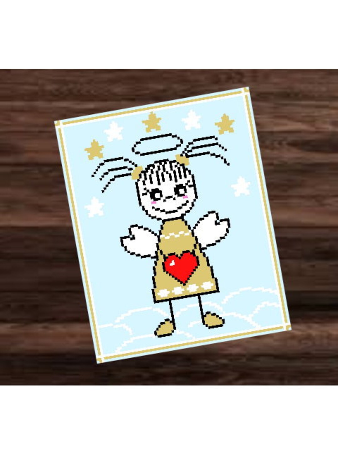 GUARDIAN ANGEL - Graph for Crochet Sc Blanket, Sc Dc Hdc, Written ...