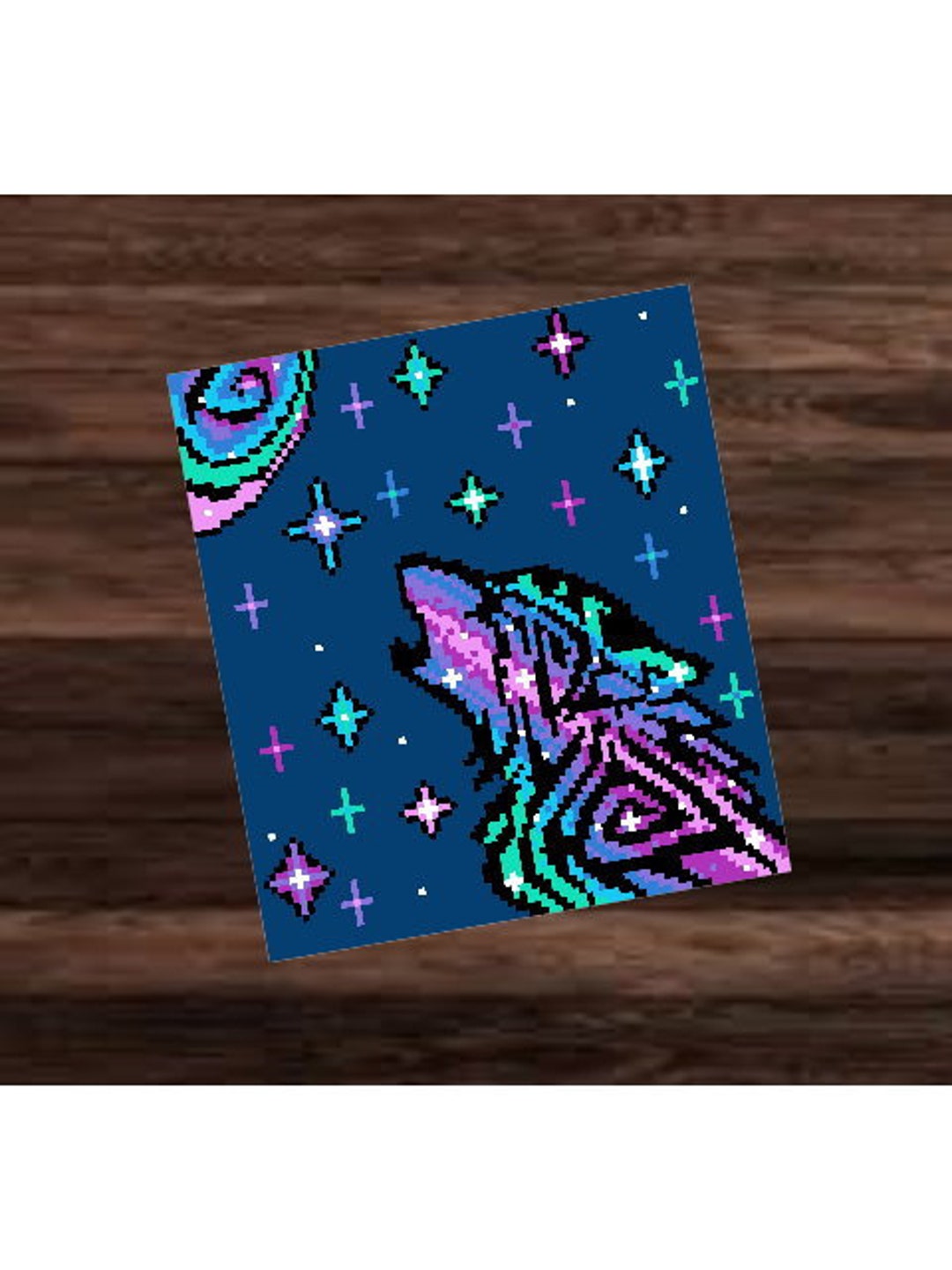 COSMO WOLF - Graph for Crochet Sc, Hdc, Dc Blanket, Written & Color ...