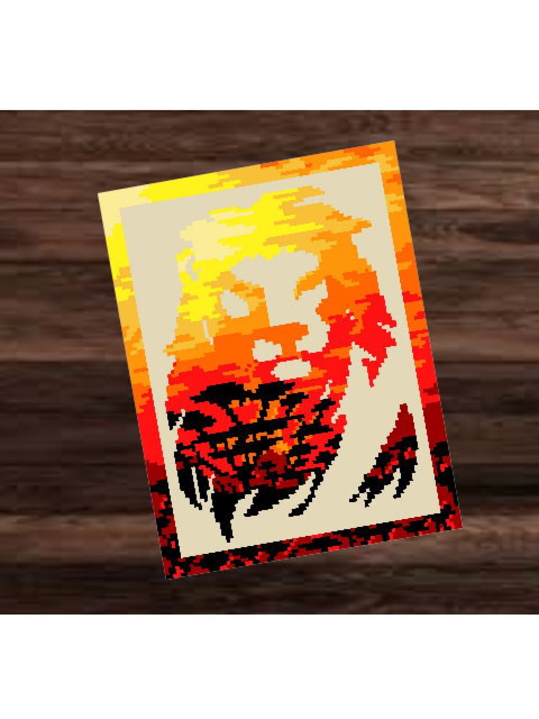 LION - Graph for Sc, Dc, Hdc Crochet Blanket, Written & Color Blocked ...