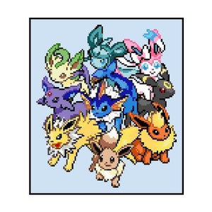 EEVEELUTION Inspired Graph for C2C Blanket - Etsy