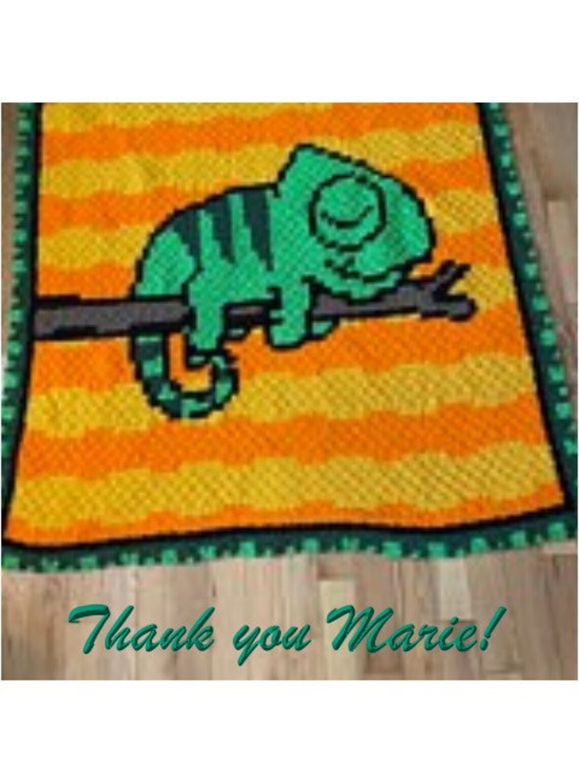 CHAMELEON - Graph for Crochet C2c Blanket, C2C, Written & Color Blocked ...