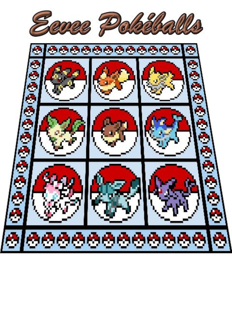 EEVEELUTION EEVEE EVOLUTION Pokéballs Pokémon Inspired Graph for C2c ...