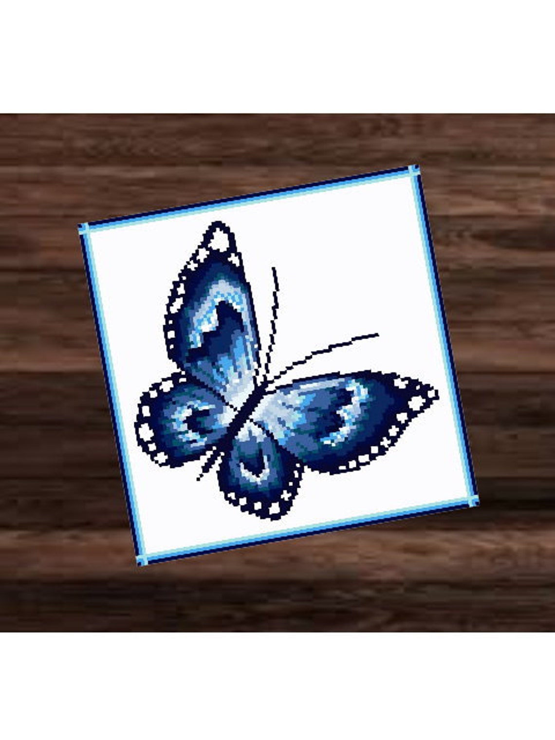 Morpho Butterfly - Crochet Graph for Sc Dc Hdc Blanket, Butterfly SC ...