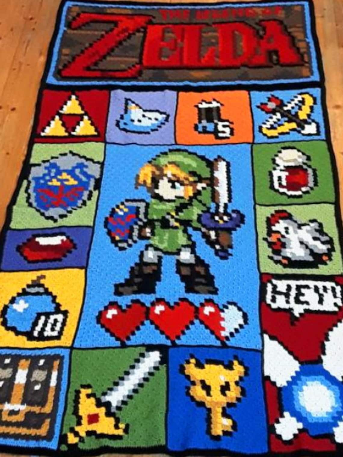 The Legend of Zelda Inspired Graph for Blanket C2C Written - Etsy Canada