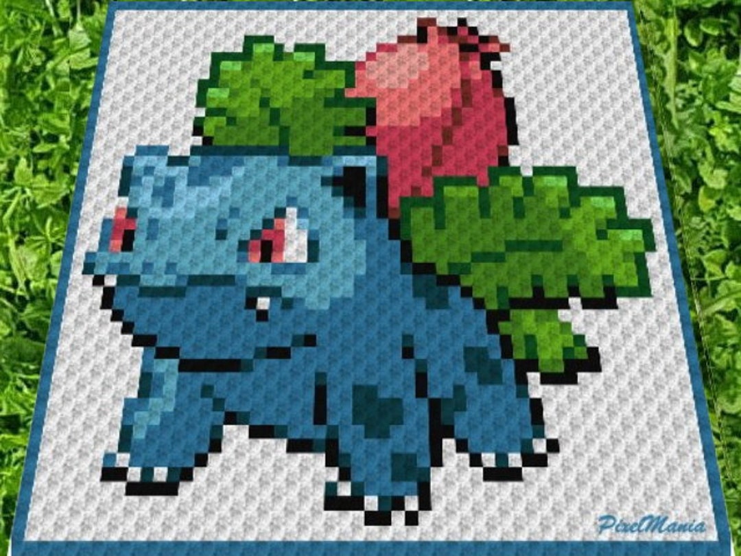 IVYSAUR POKÉMON Inspired Graph for C2C Blanket - Etsy