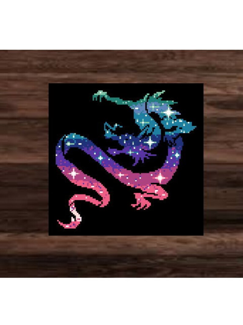 JAPANESE DRAGON - Graph for Single Crochet Blanket, Sc, Dc, Hdc Written ...