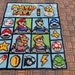MARIO KART - Inspired Graph for Blanket or Pillows, C2C, Written ...