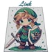 LINK - the Legend of Zelda Inspired Graph for C2C Blanket - Etsy