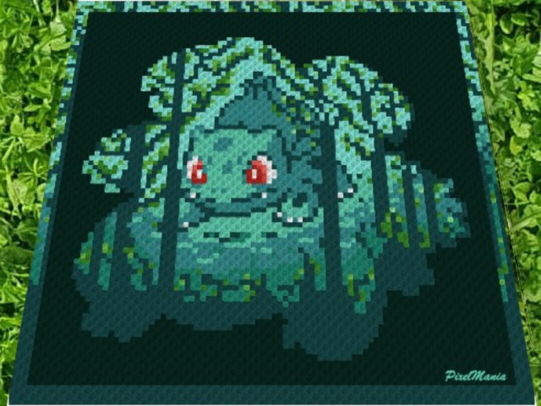 BULBASAUR in VENUSAUR SILHOUETTE - Pokémon Inspired Graph for C2C ...