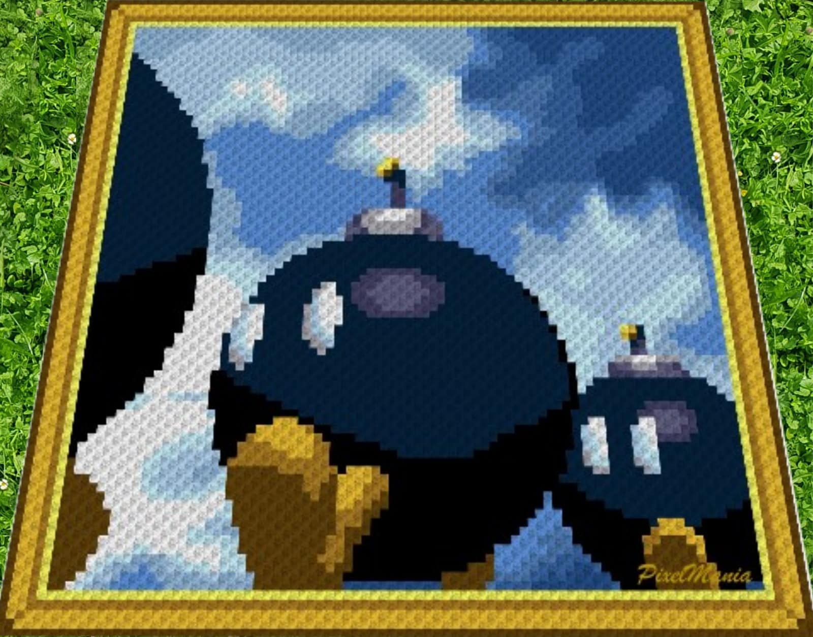 BOMB OMBS BATTLEFIELD - Inspired Graph C2C - Etsy