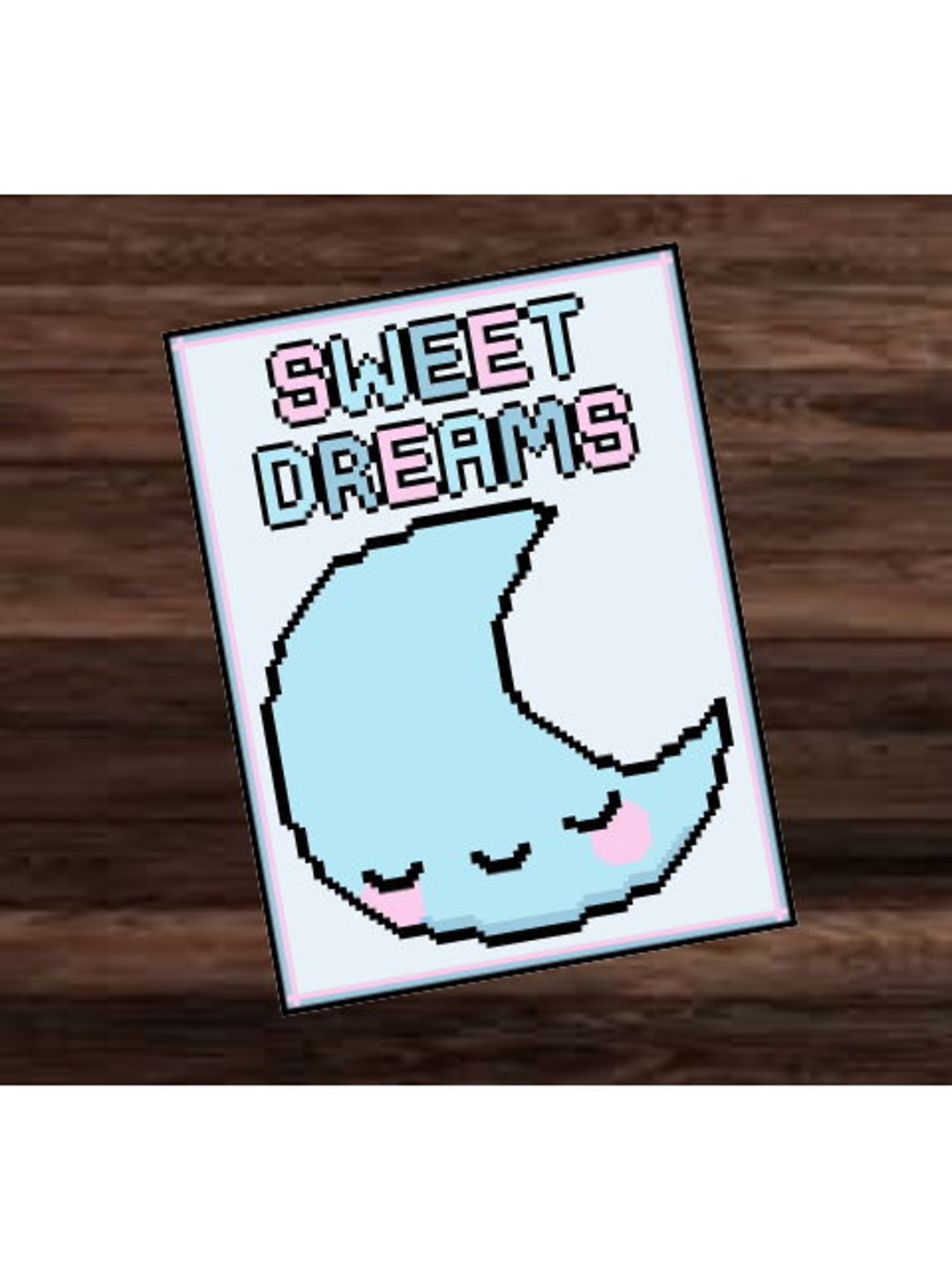 MOON - SWEET DREAMS, Sc Graph - Etsy
