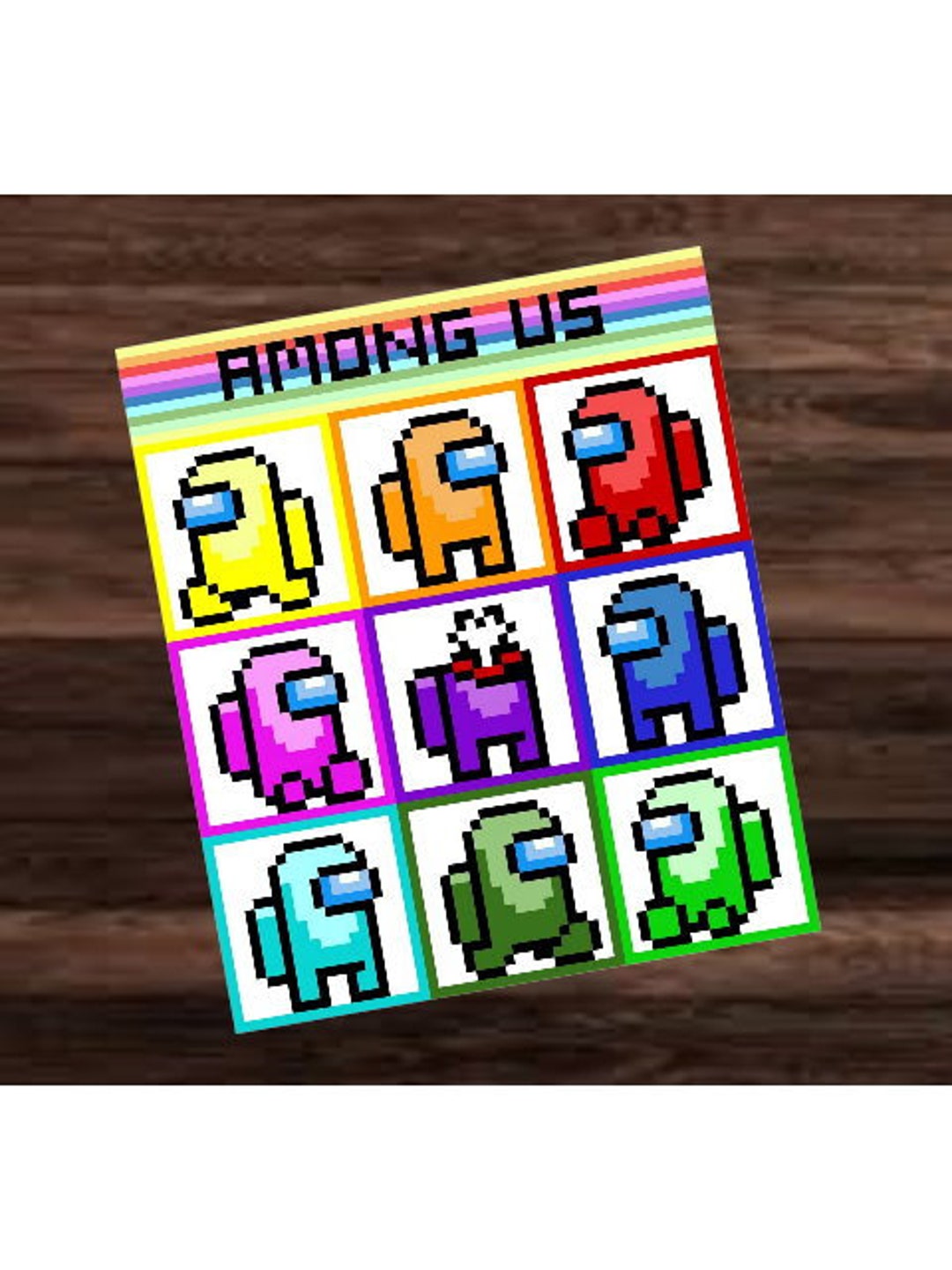 AMONG US - Inspired Graph for Blanket or Pillows, Sc, Written ...