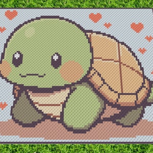 TURTLE Graph for C2c Crochet Blanket - Etsy