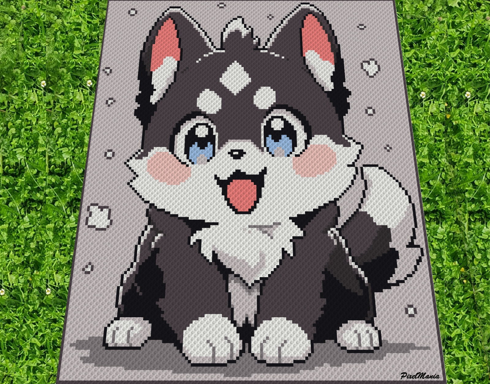 HUSKY - Graph for C2c Crochet Blanket - Etsy