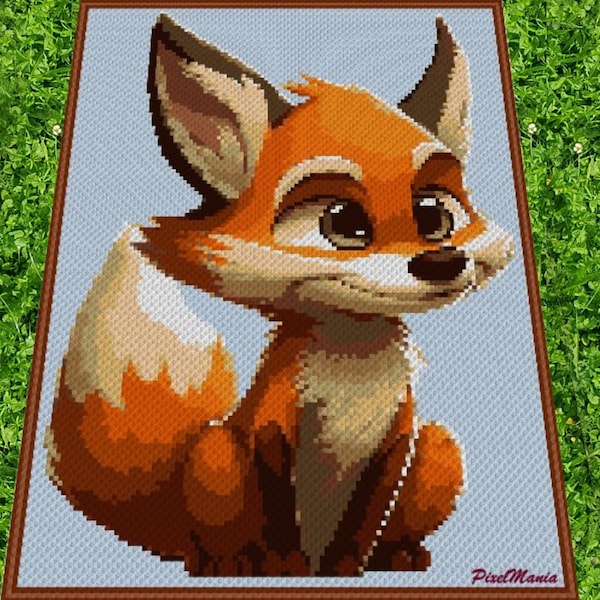 Crochet Fox Blanket Pattern - Etsy