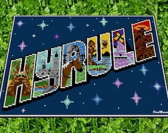 ADD ON the Legend of Zelda Inspired Graph for Blanket, C2C, Written ...