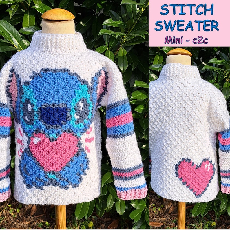 CROCHET PATTERN * SWEATER Stitch * Mini C2c Sweater - Etsy