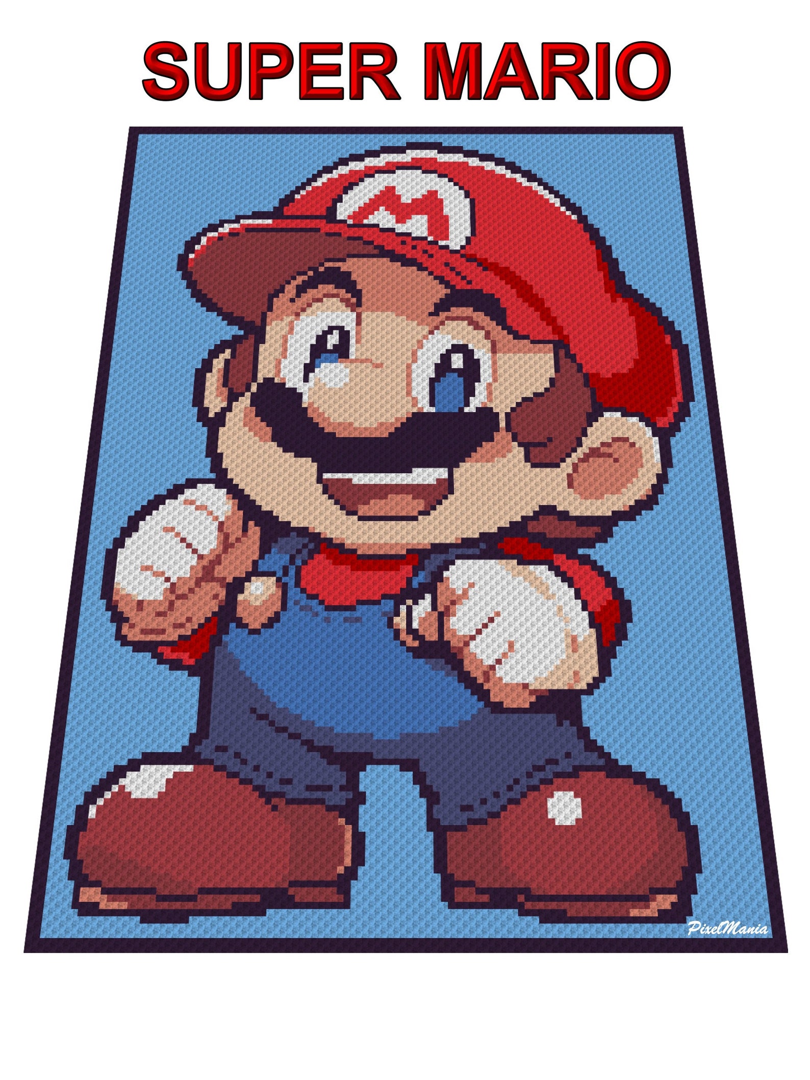 SUPER MARIO - C2c Graph - Etsy