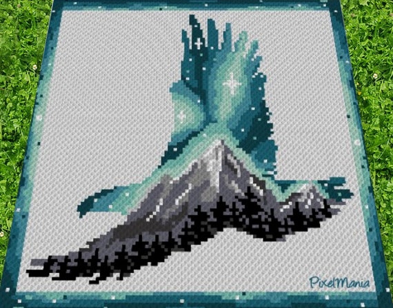 FLYING EAGLE Graph for Crochet C2c Blanket C2C Written & | Etsy