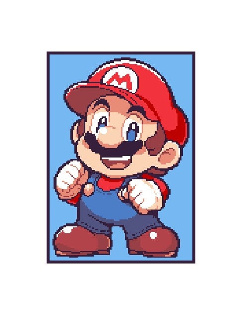 SUPER MARIO C2c Graph - Etsy