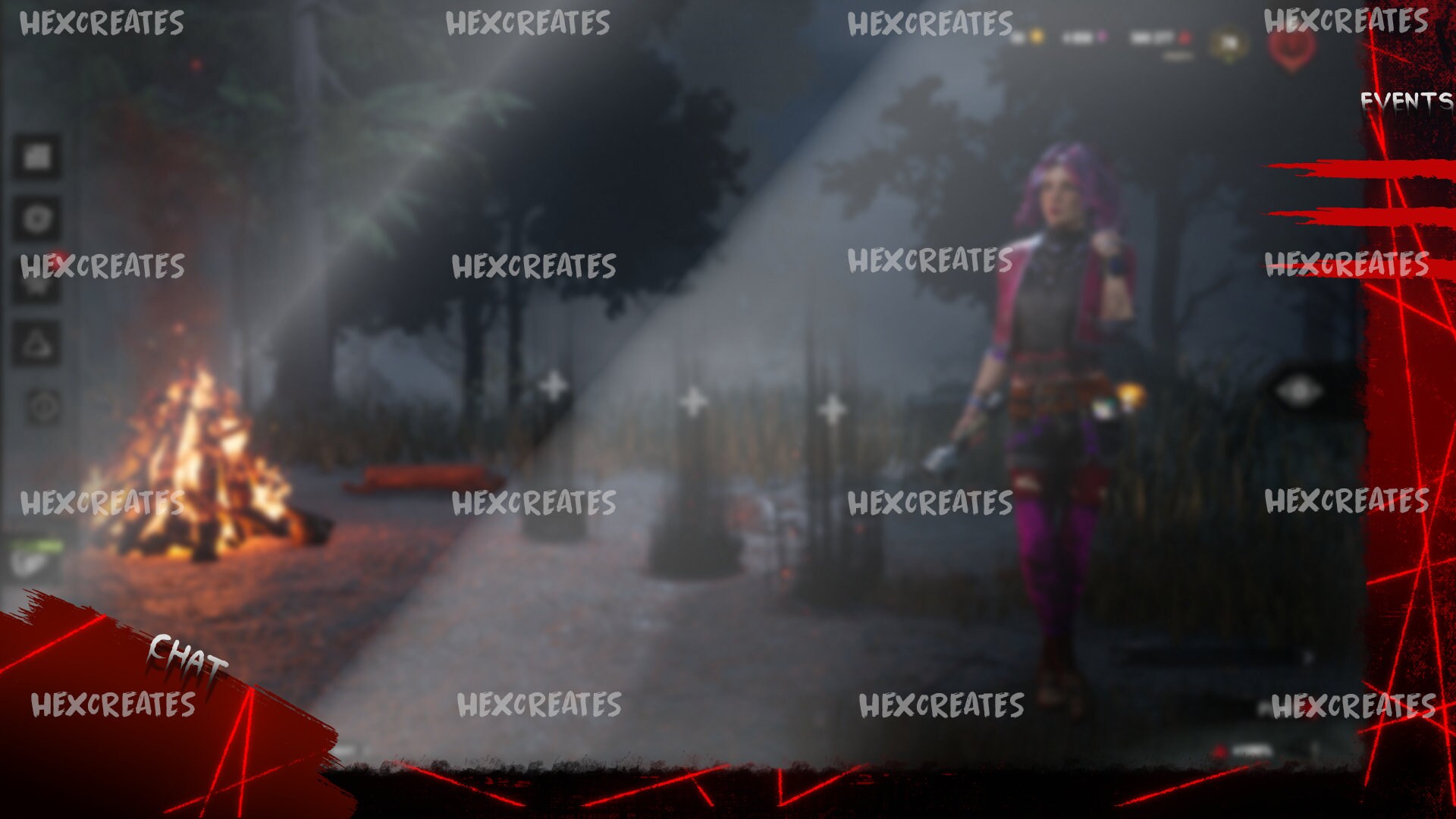 ANIMATED Stream Overlay | "red Strings" | for Twitch and Youtube ...