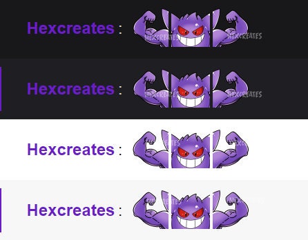 X7 Animated Gengar Emote Set for Twitch/discord & Kick Streaming ...