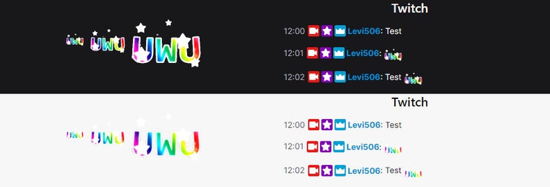 ANIMATED Rainbow Uwu Emote for Twitch | Discord - Etsy