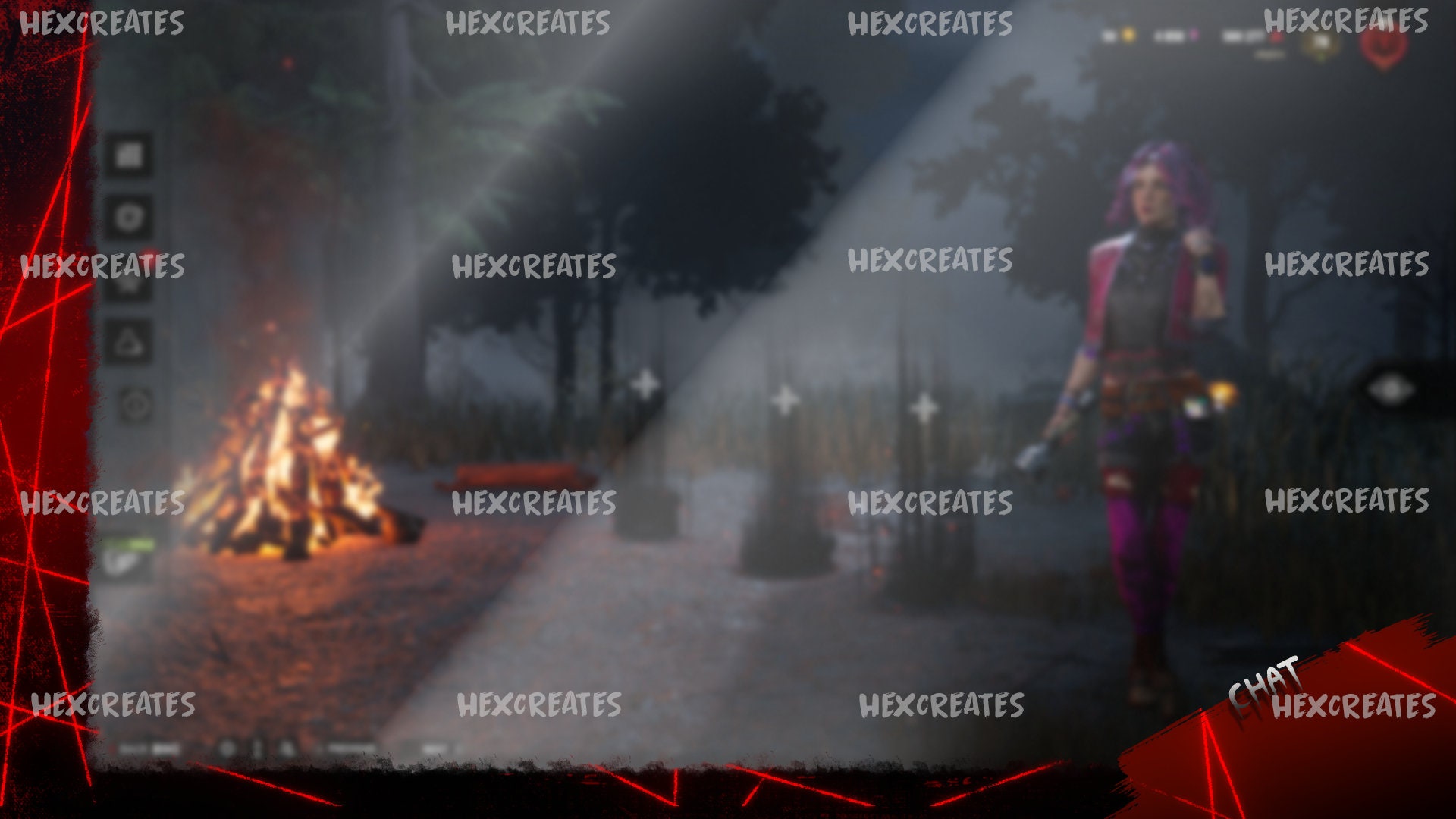 ANIMATED Stream Overlay red Strings for Twitch and Youtube Streamers ...