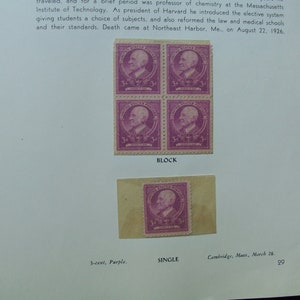 United States Famous Americans Series 1940 Stamp Album - Etsy