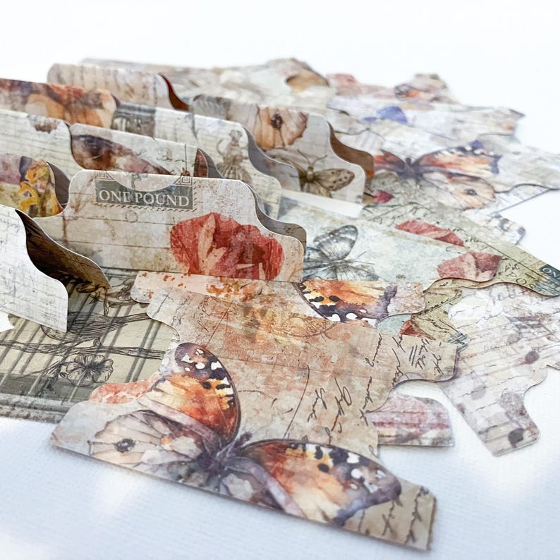 25 Mixed Handmade Double Sided World Map Divider Tabs Atlas Planner ...