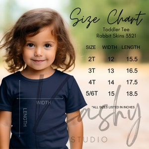 Rabbit Skins 3321 Size Chart, Toddler Sizing Guide, Rabbit Skins Shirt ...