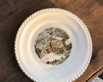 Winter Plate - Etsy