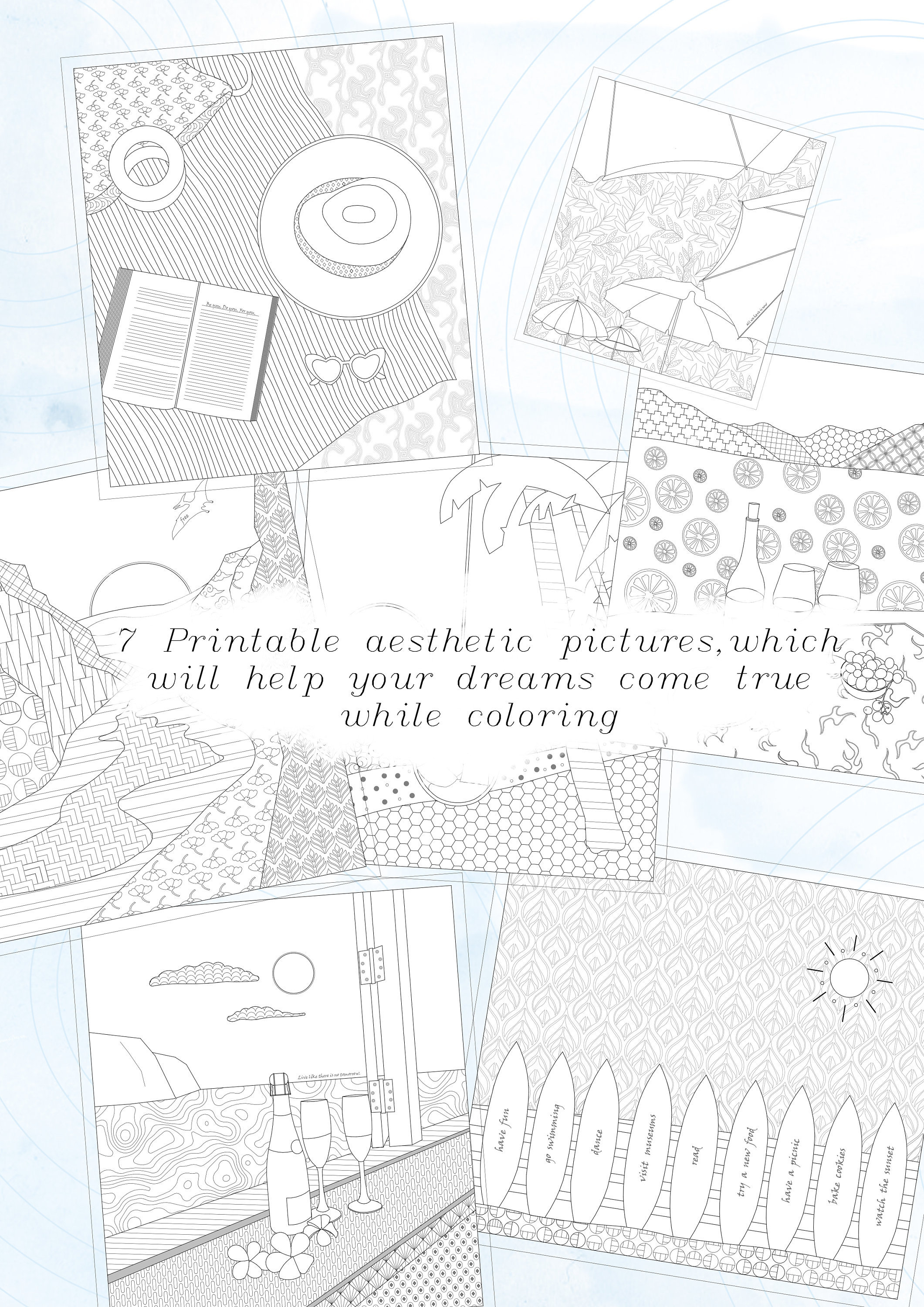 Printable Coloring Pages | Aestetic Pictures | Manifestation | Home ...