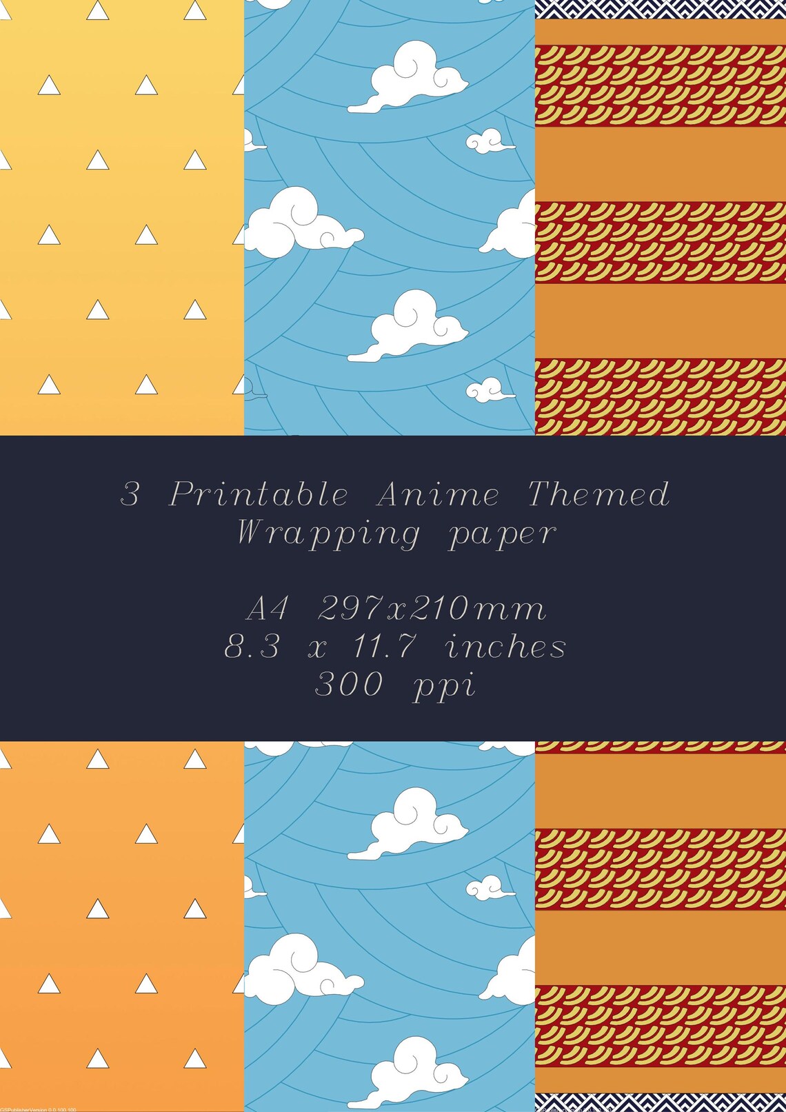 Demon Slayer | Anime Themed | Kimono | Digital Paper | Scrapbook ...