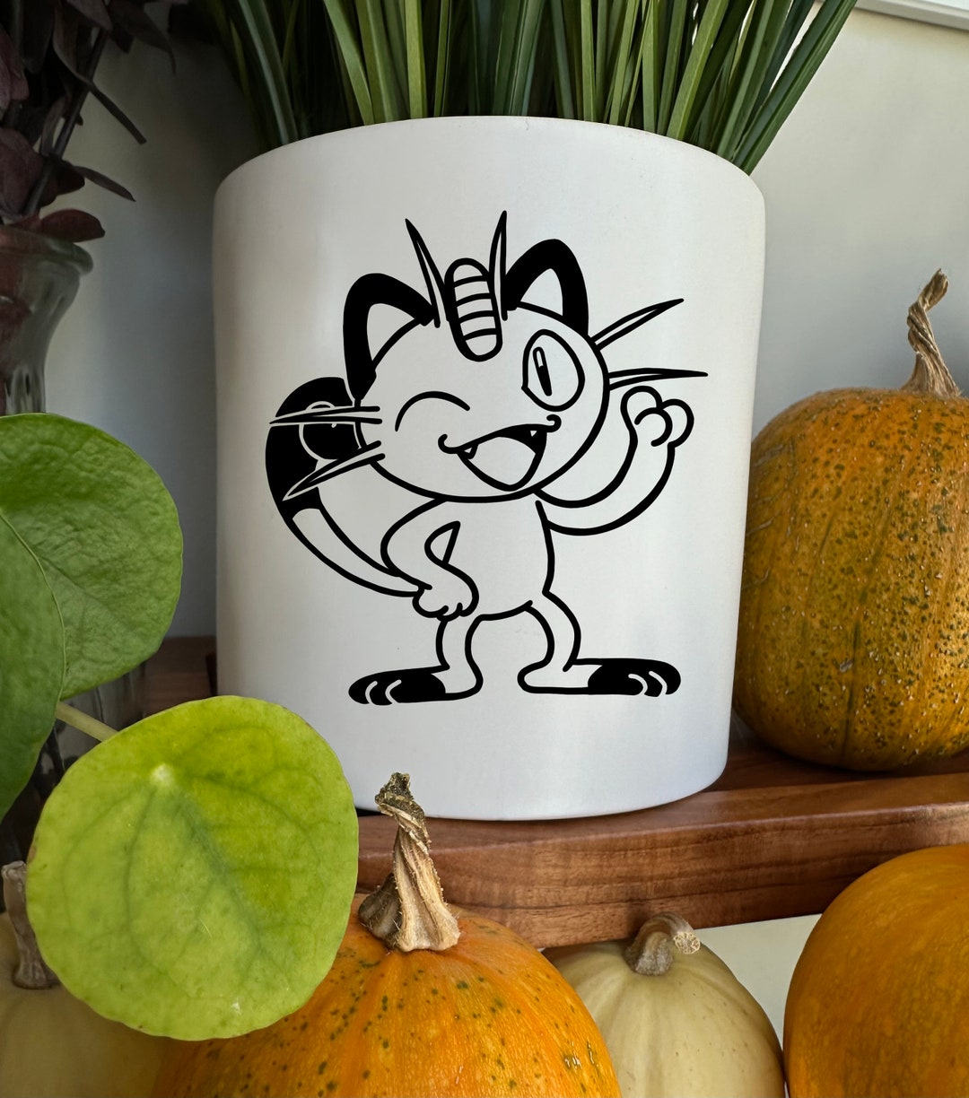 Meowth Decal Sticker Vinyl Decal Customizable Holiday Gift Sticker ...
