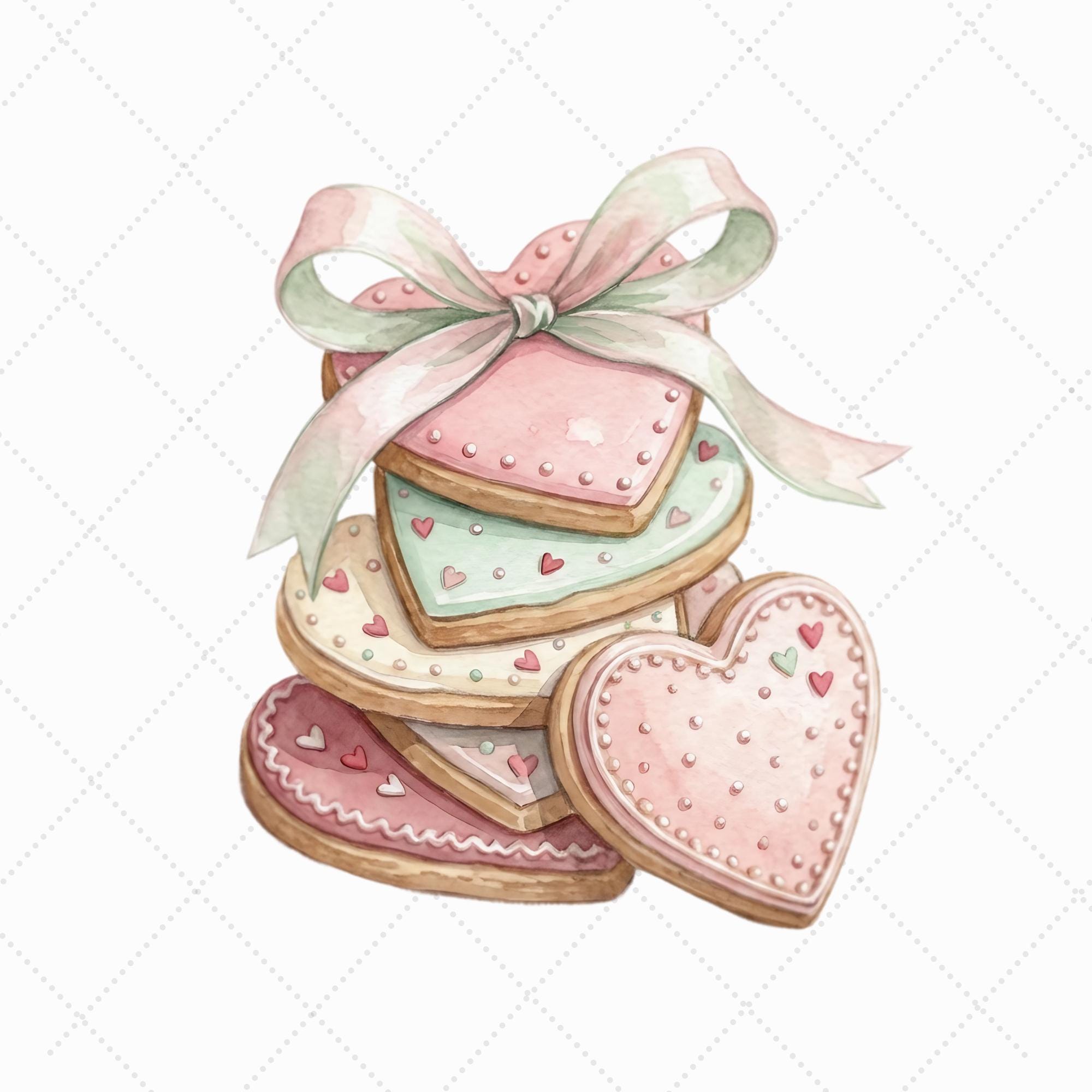 Valentine Candy Clipart Bundle, Chocolate Hearts & Sweets PNG, 50 High ...