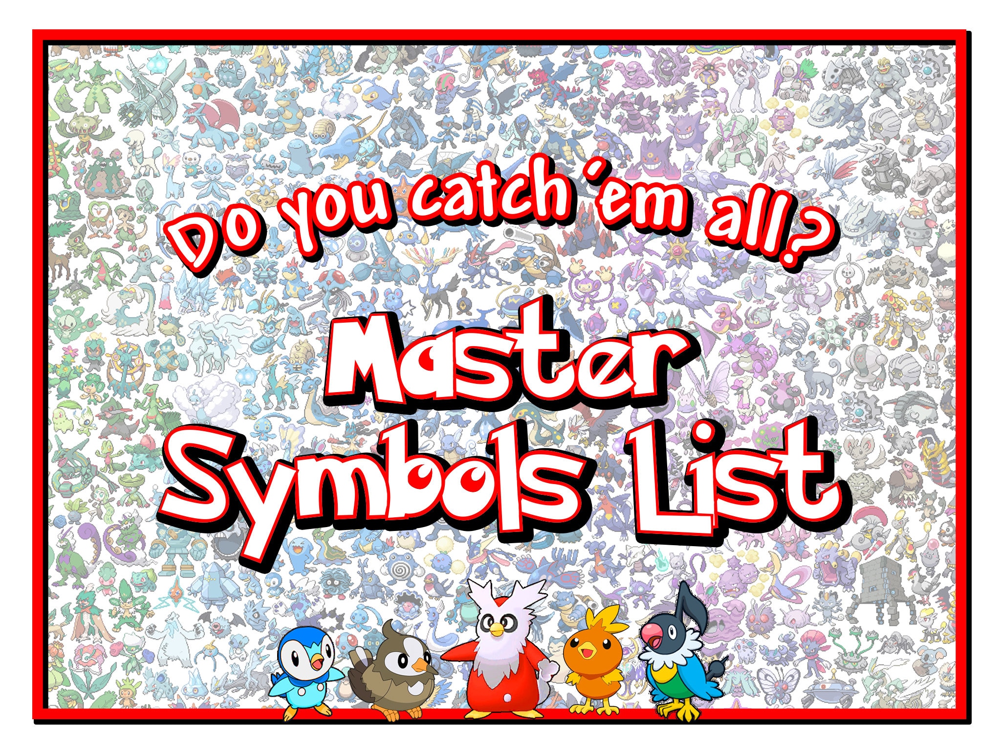 Master Symbols List: Find Where Your Pokemon Card Belongs - Shows ...